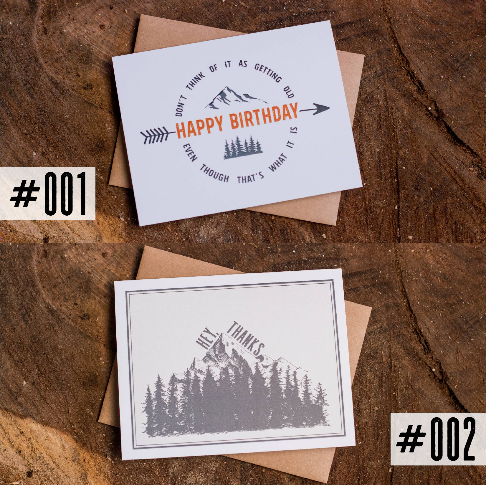 Pacific Northwest Themed Greeting Cards Set, Happy Birthday Cards ...