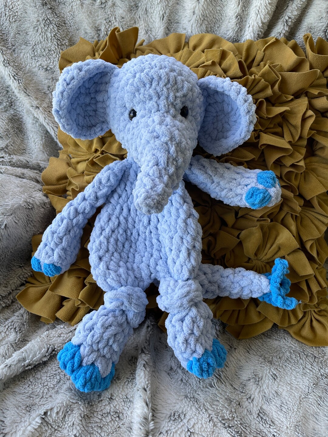 Stuffed Lovey Toy Crochet Amigurumi Children Snuggle Baby Shower Soft ...