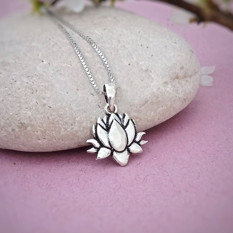 Lotus Flower Pendant - Etsy