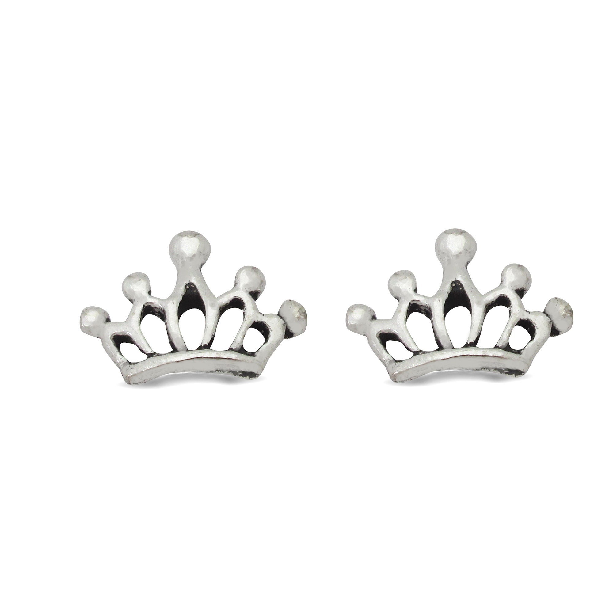 Crown Stud Earrings