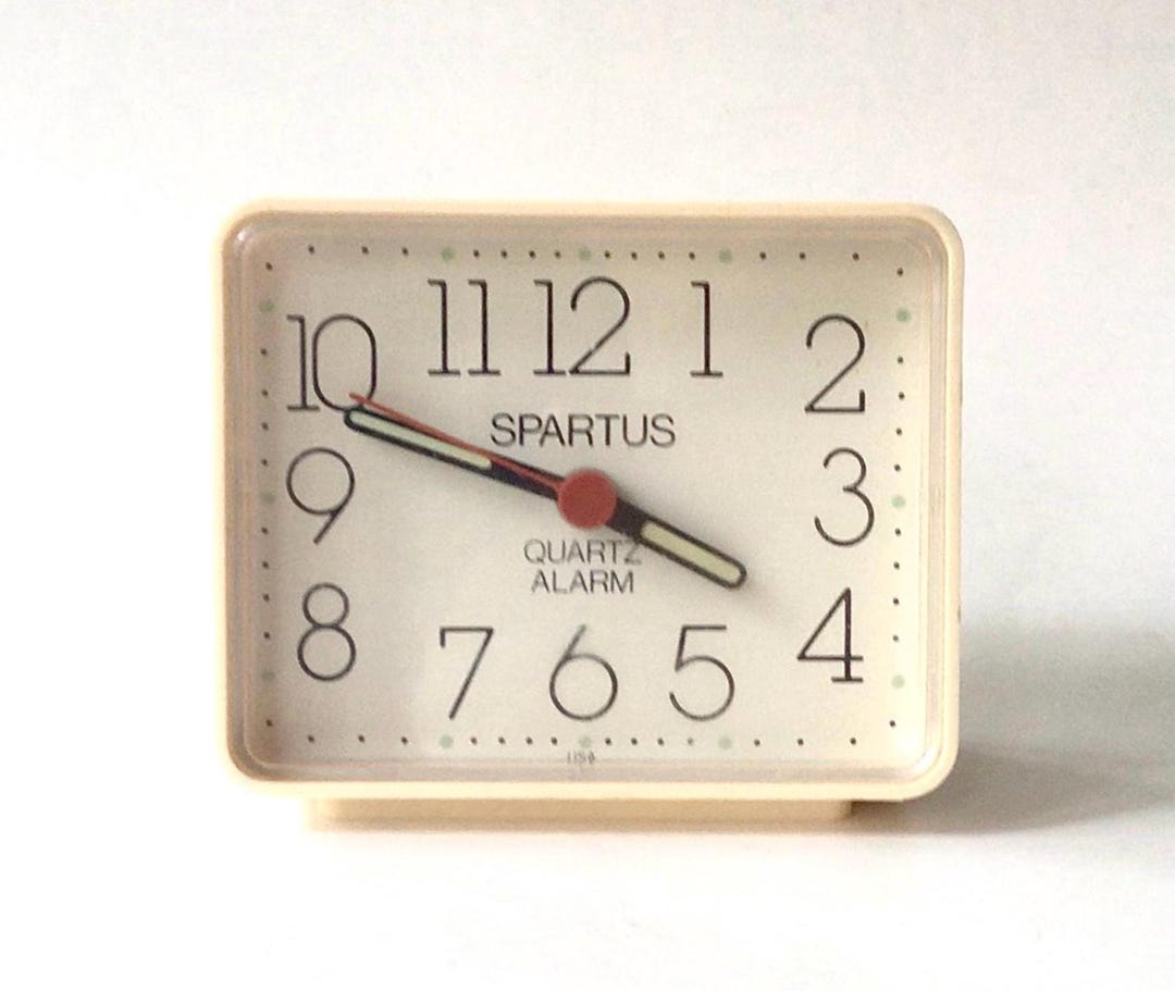 Spartus Quartz Travel Alarm Clock , 1960s Vintage Clocks, Battery ...