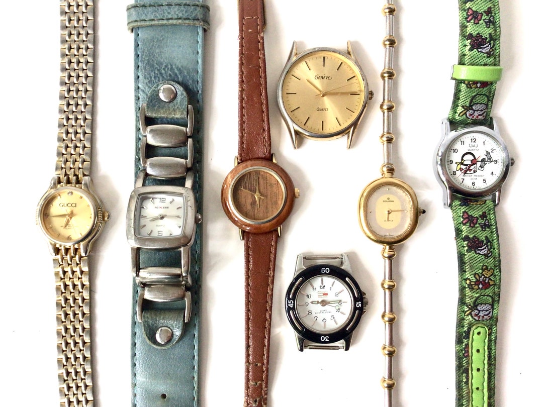 Vintage Watch Collection, Untested Old Watches for Repair, Watch ...