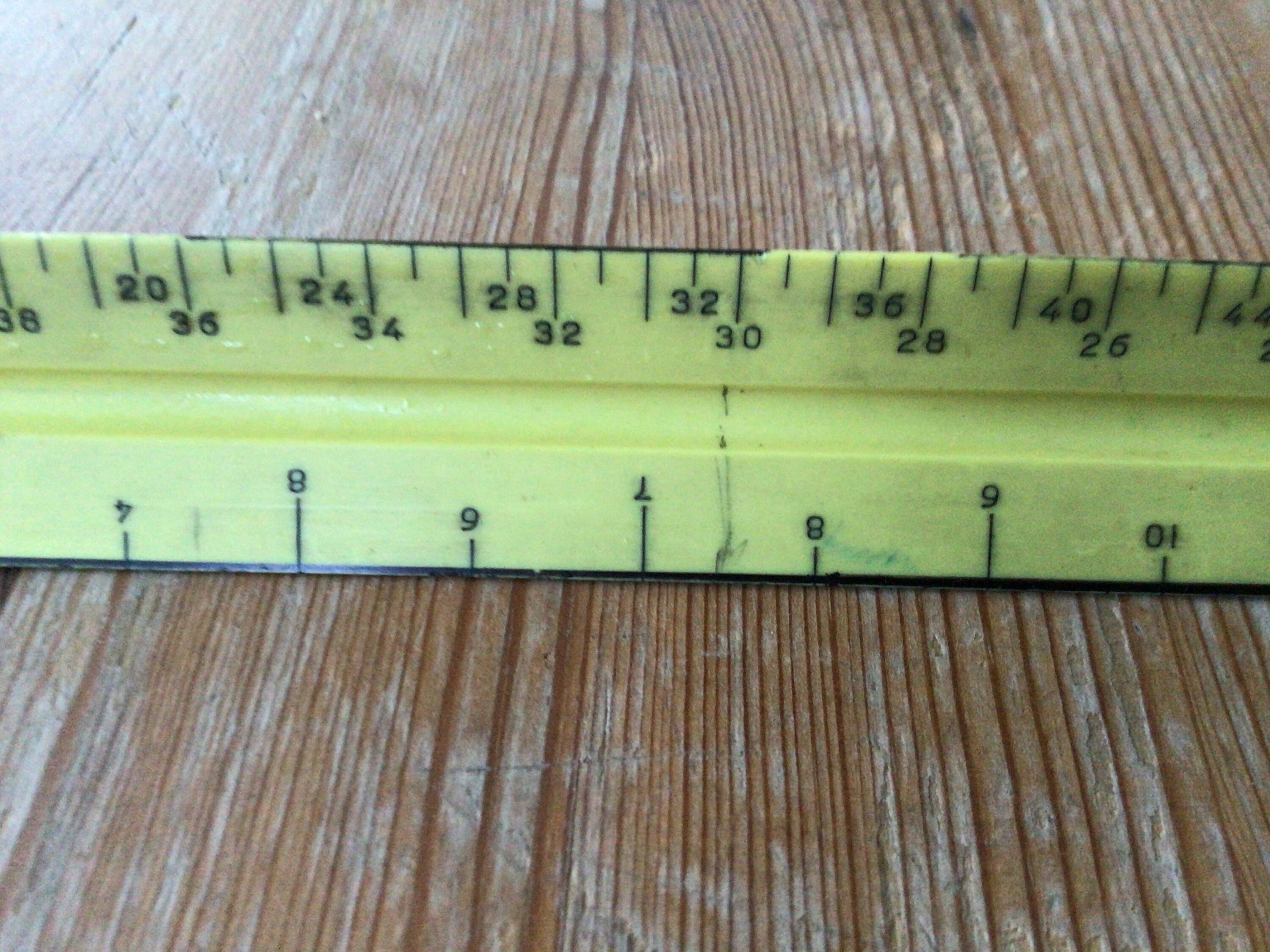 Vintage Picket Triangular 3-Sided Architect Ruler P-232 A | Etsy