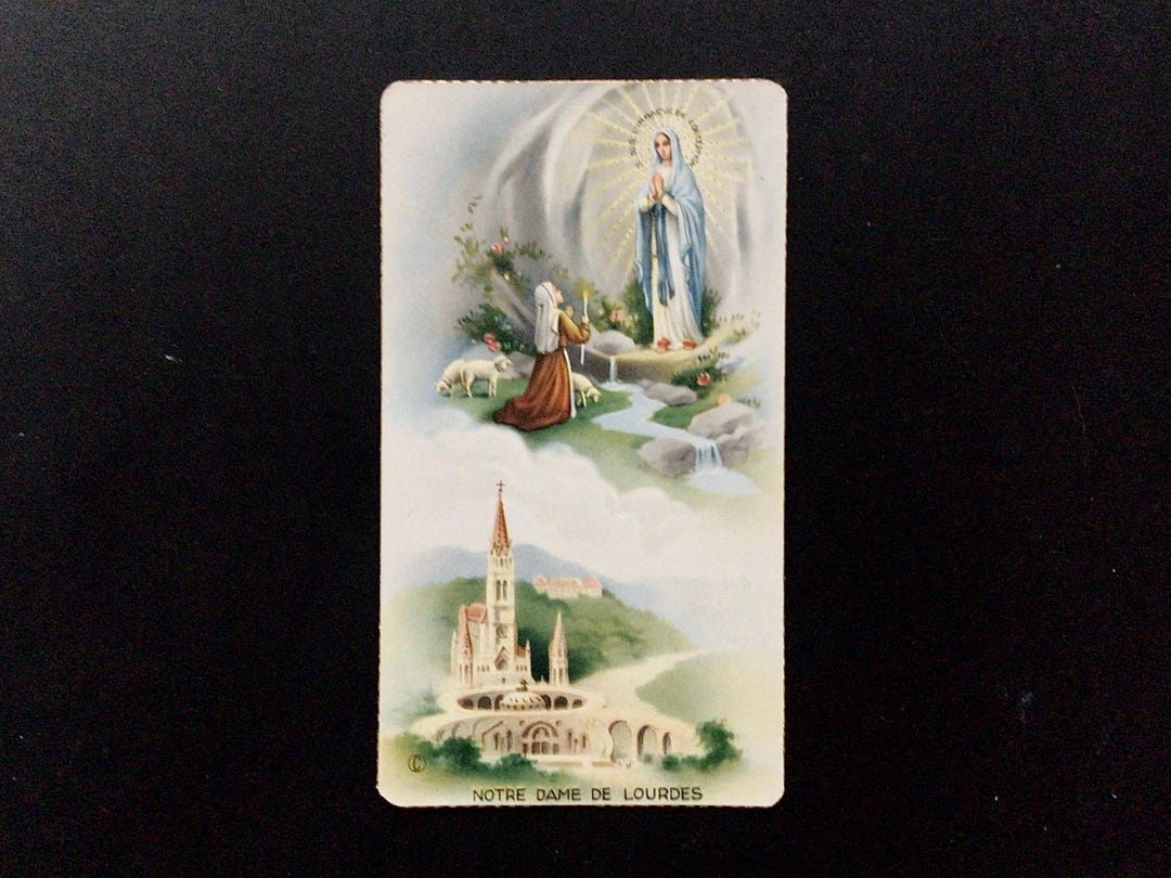 Beautiful Vintage Holy Card, Mother Mary Prayer Catholic Card, 1960s ...