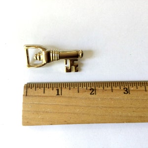 Small Key Belt Buckle Gold Metal Component Prong Buckle | Etsy
