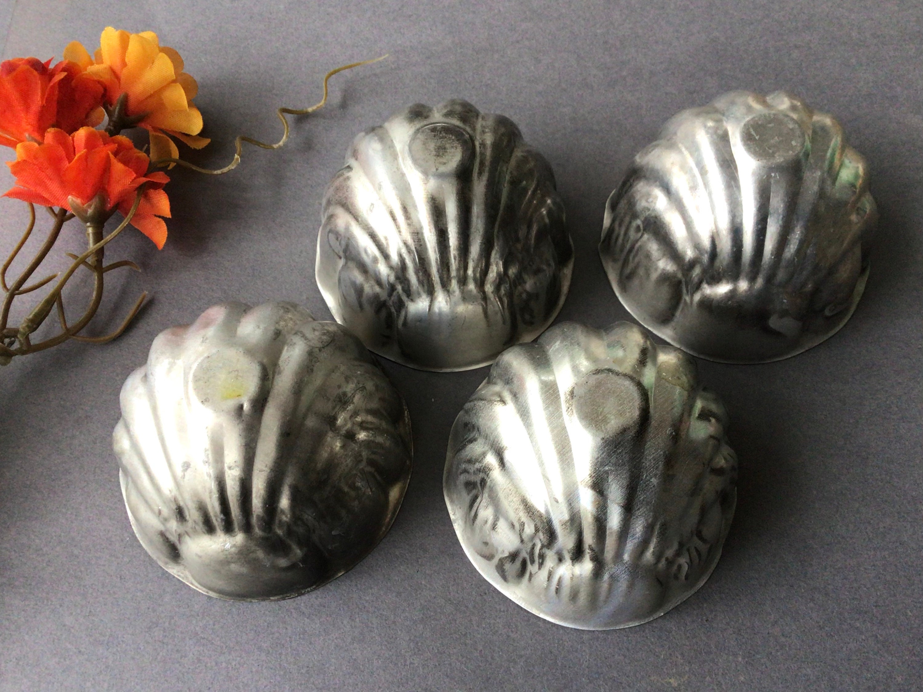 4 Antique Cake Pans 2.5 Vintage Cake Molds Vintage | Etsy