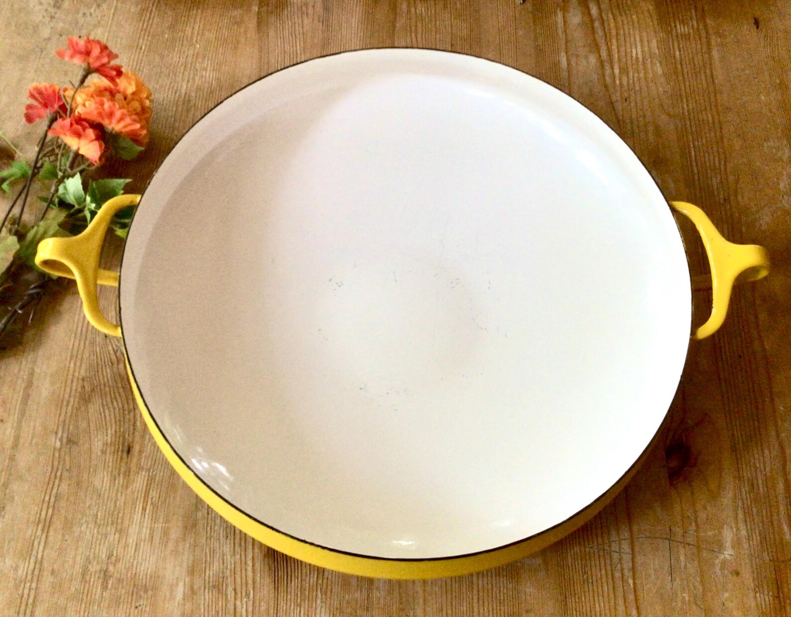 Vintage Dansk Paella Pan, Kobenstyle Enamelware 13 Buffet Server, Made ...