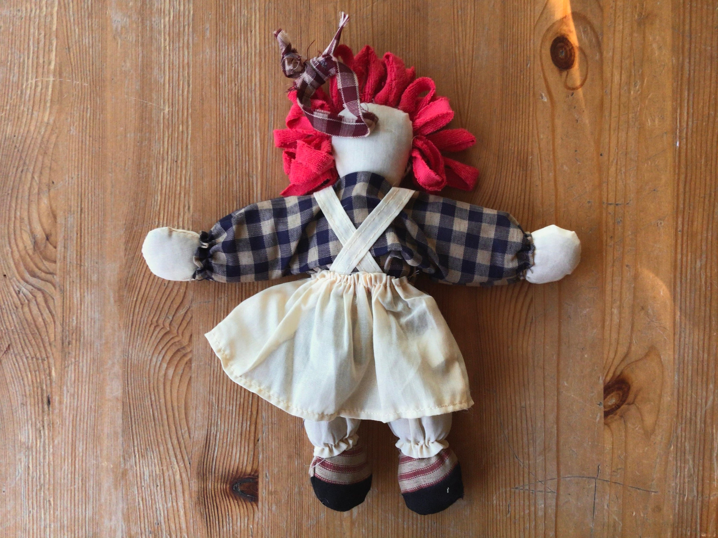 Small Handmade Raggedy Ann Cloth Doll 1970s Soft Doll - Etsy