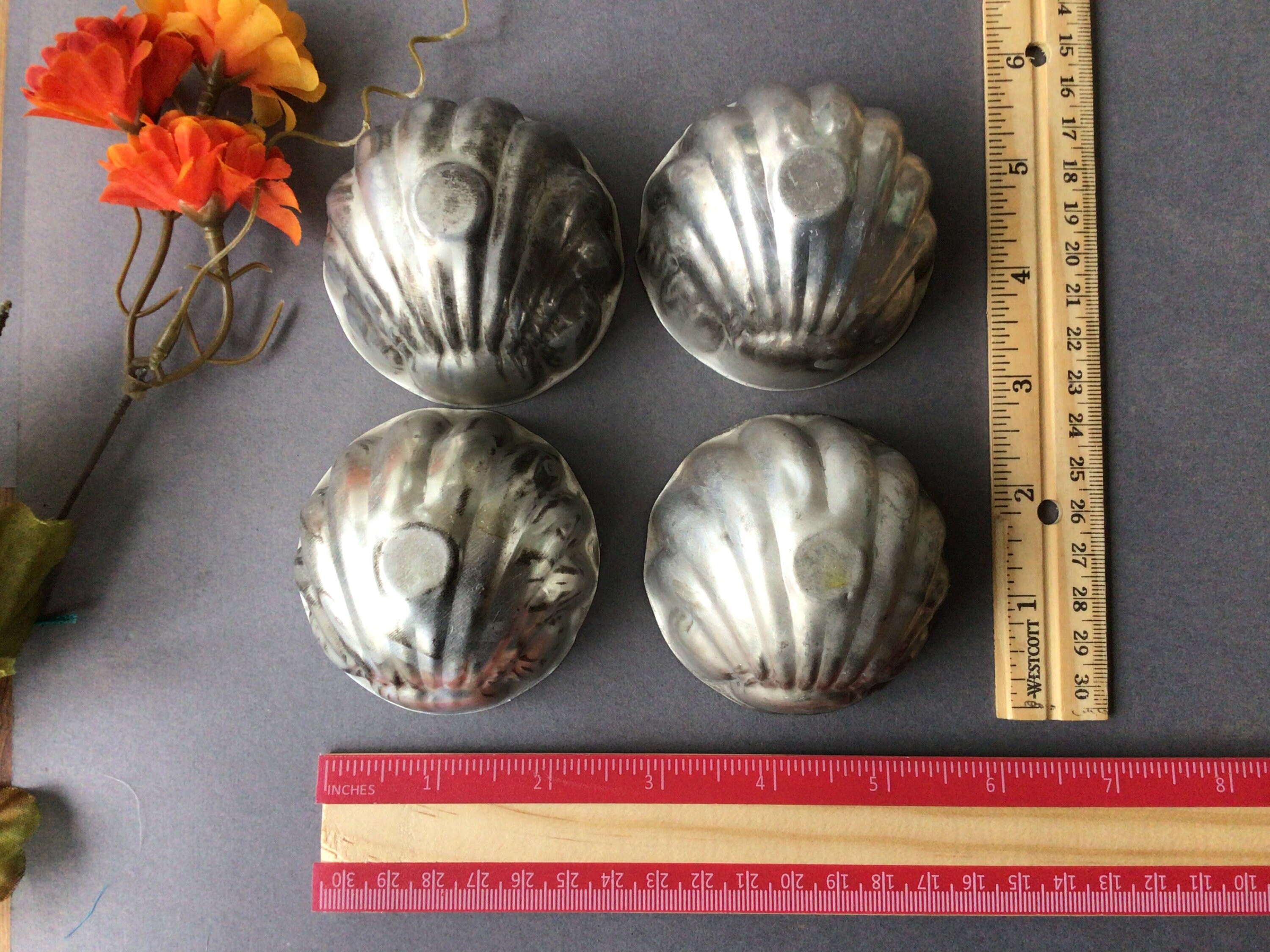 4 Antique Cake Pans 2.5 Vintage Cake Molds Vintage | Etsy