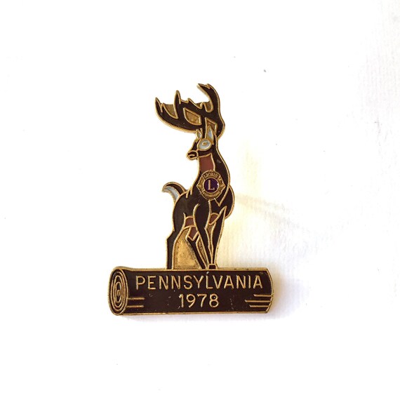 Vintage Pennsylvania Lions Club Pin, 1978 Lions Club … - Gem