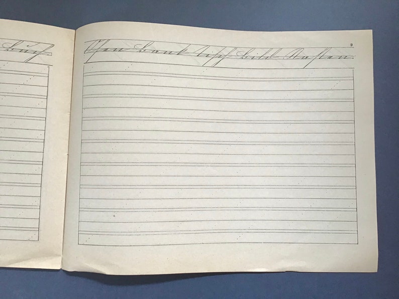 Victorian School Notebook: 1873 Vienna World Fair Calligraphy Book - Etsy
