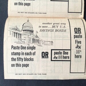 Vintage S&H Quick Saver Book, 1960s Unused Green Stamp Book, Vintage ...