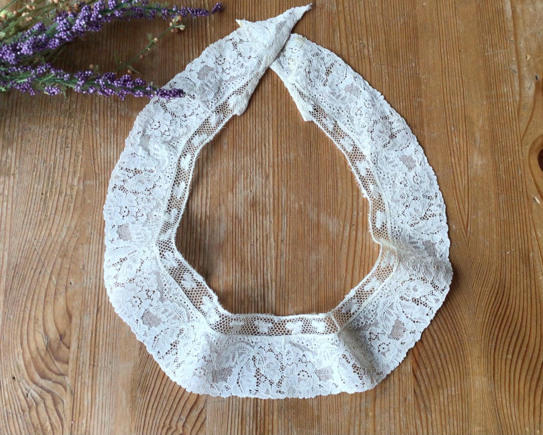 Vintage Lace Collar, Old-fashioned Collar for Blouse or Dress Front ...