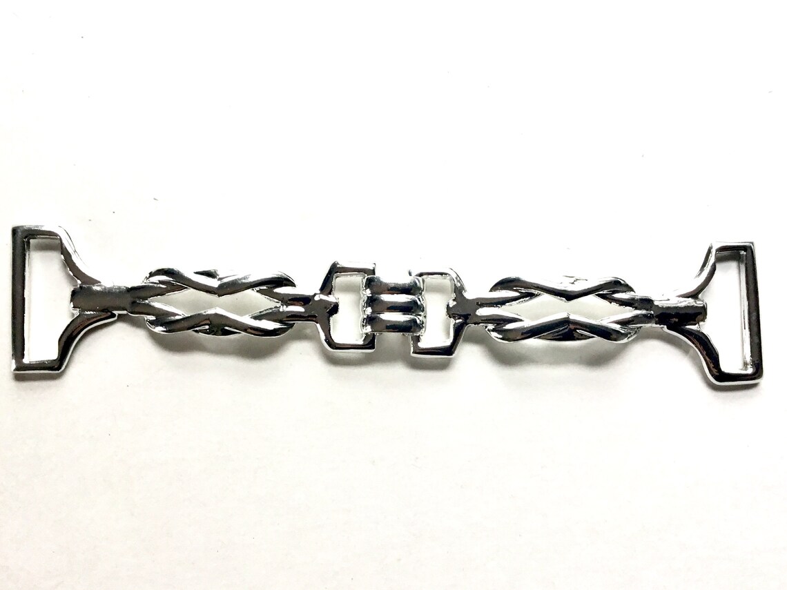 Silver Belt Buckle Clasp Long Metal Buckle Slide Craft - Etsy