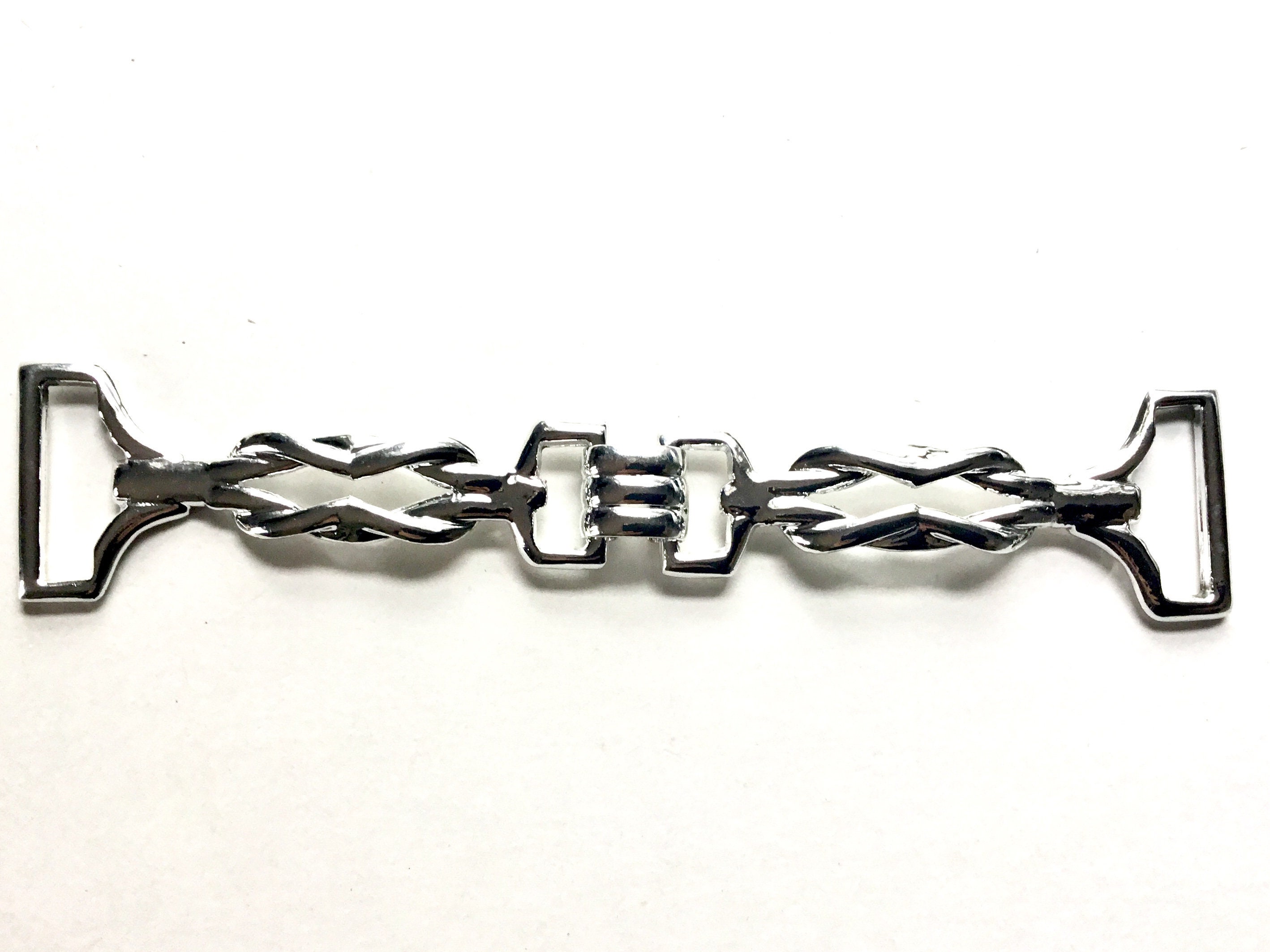 Silver Belt Buckle Clasp Long Metal Buckle Slide Craft - Etsy