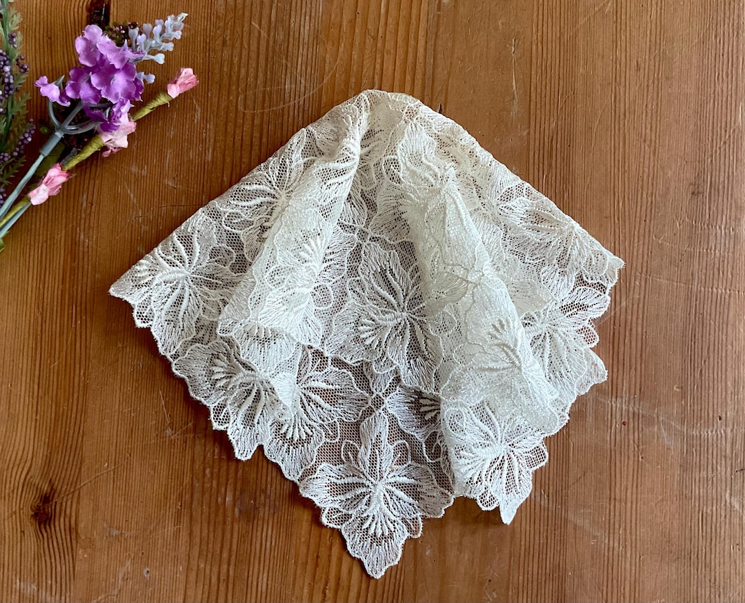 Vintage Handkerchief, Lace Hankerchief for Wedding, Lace Hankies, NOS ...