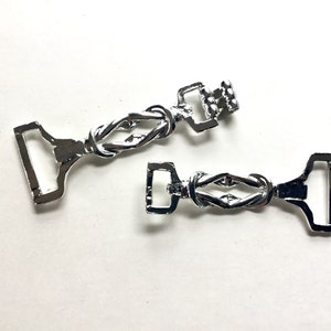 Silver Belt Buckle Clasp Long Metal Buckle Slide Craft - Etsy