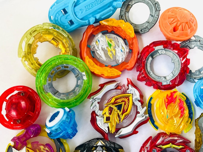 Vintage Beyblade Burst Tops Lot, Authentic Launchers & Parts - Etsy
