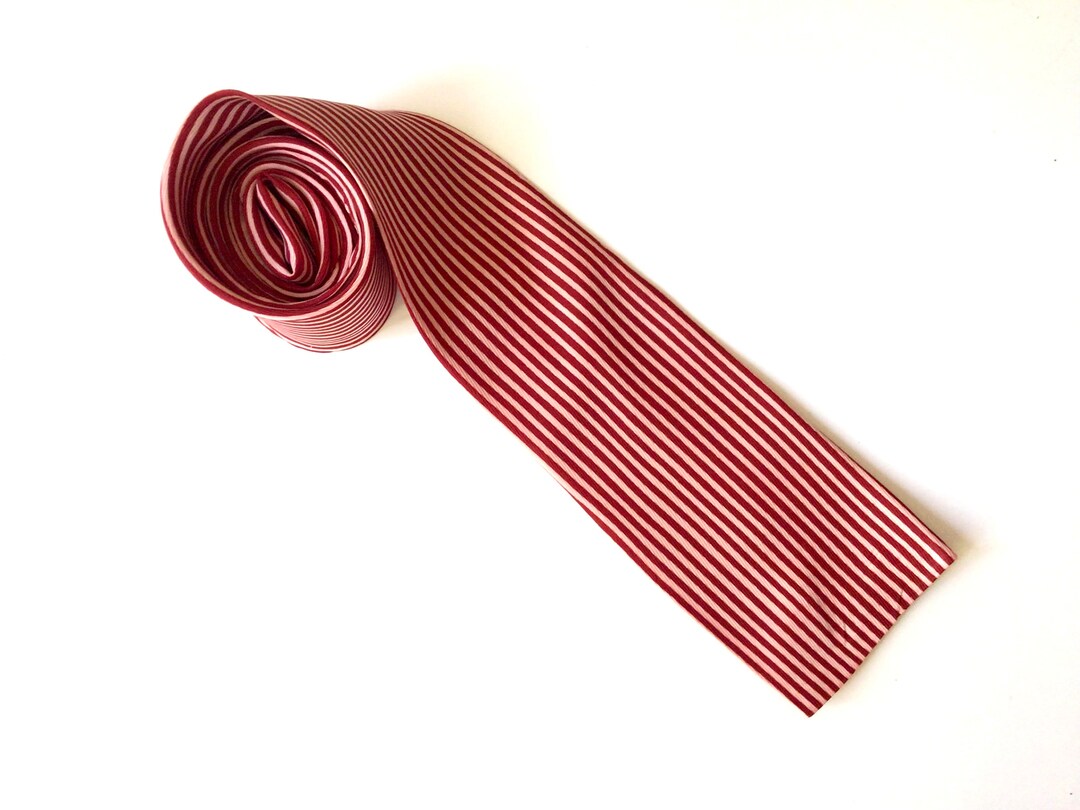1960s Silk Necktie With Square End Vintage Tie for Men, Flashy Straight ...