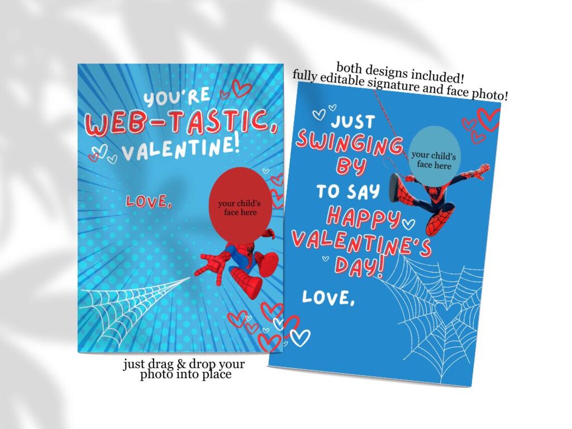 Personalized Spidey Valentine Cards | Spidey Valentine Cards ...