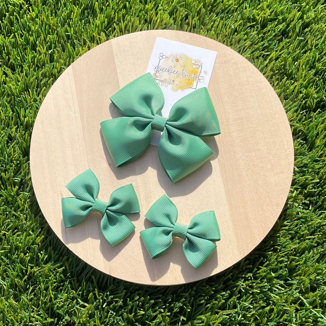 Sage Green Bows - Etsy
