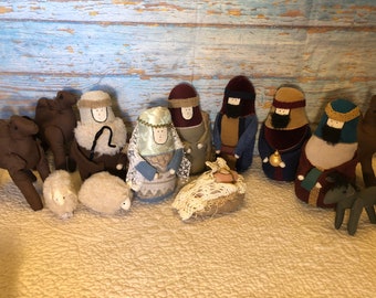 Nativity Set Folk Art - Etsy