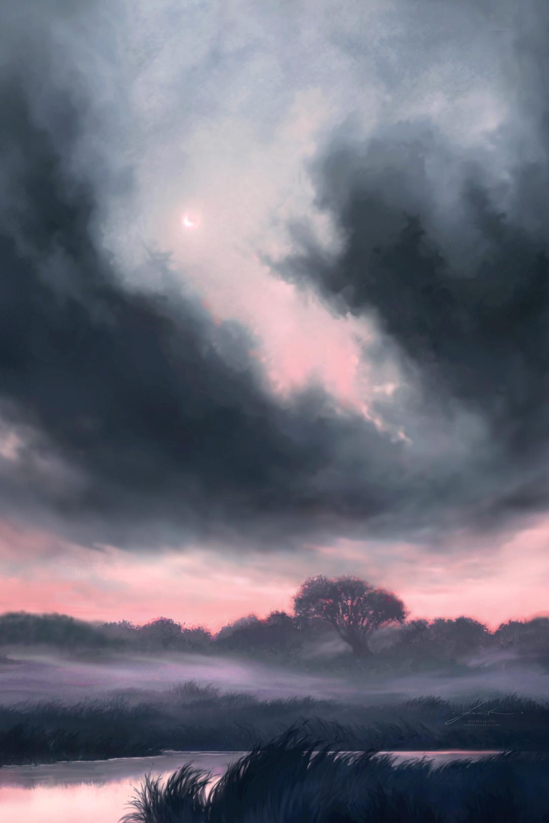Dawn Lullaby [art Print] Blush & Bloom Painting - Spring Pinks ...