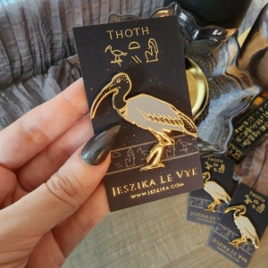 Thoth Pin - Egyptian Mythology - Hard Enamel - God of Wisdom and ...