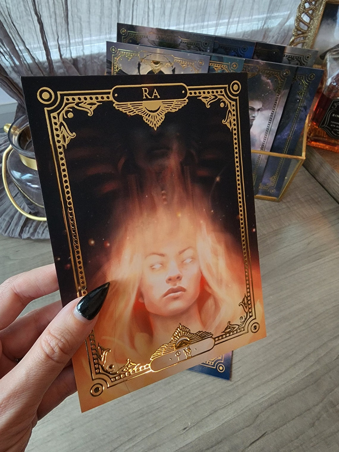 Ra gold Foil Mini Print Egyptian Mythology Creator Sun God - Etsy