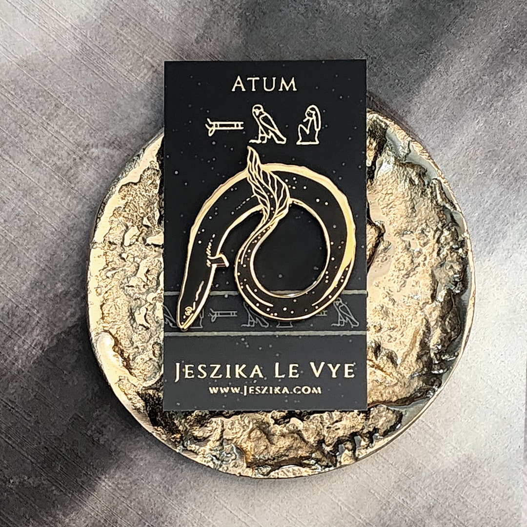 Atum Pin - Egyptian Mythology - Eel God of Setting Sun Dusk, Creator ...
