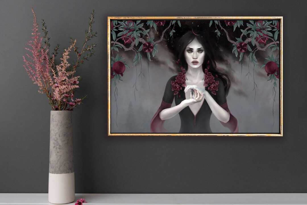 Persephone art Print Greek Mythology Painting Goddess of Spring and ...