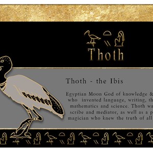Thoth Pin - Egyptian Mythology - Hard Enamel - God of Wisdom and ...