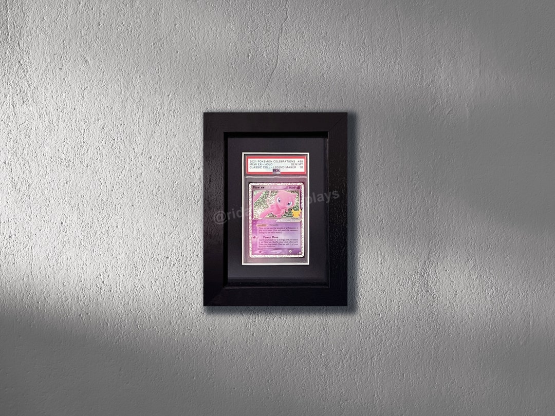 Black Graded Slab 1 Card Frame With Optional UV Protection, PSA ...
