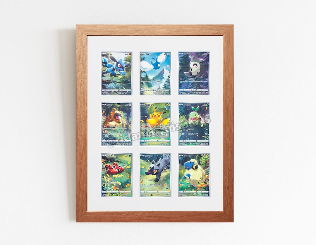 Oak 9 Trading Card Frame for Raw Cards With Optional UV Protection, Mtg ...