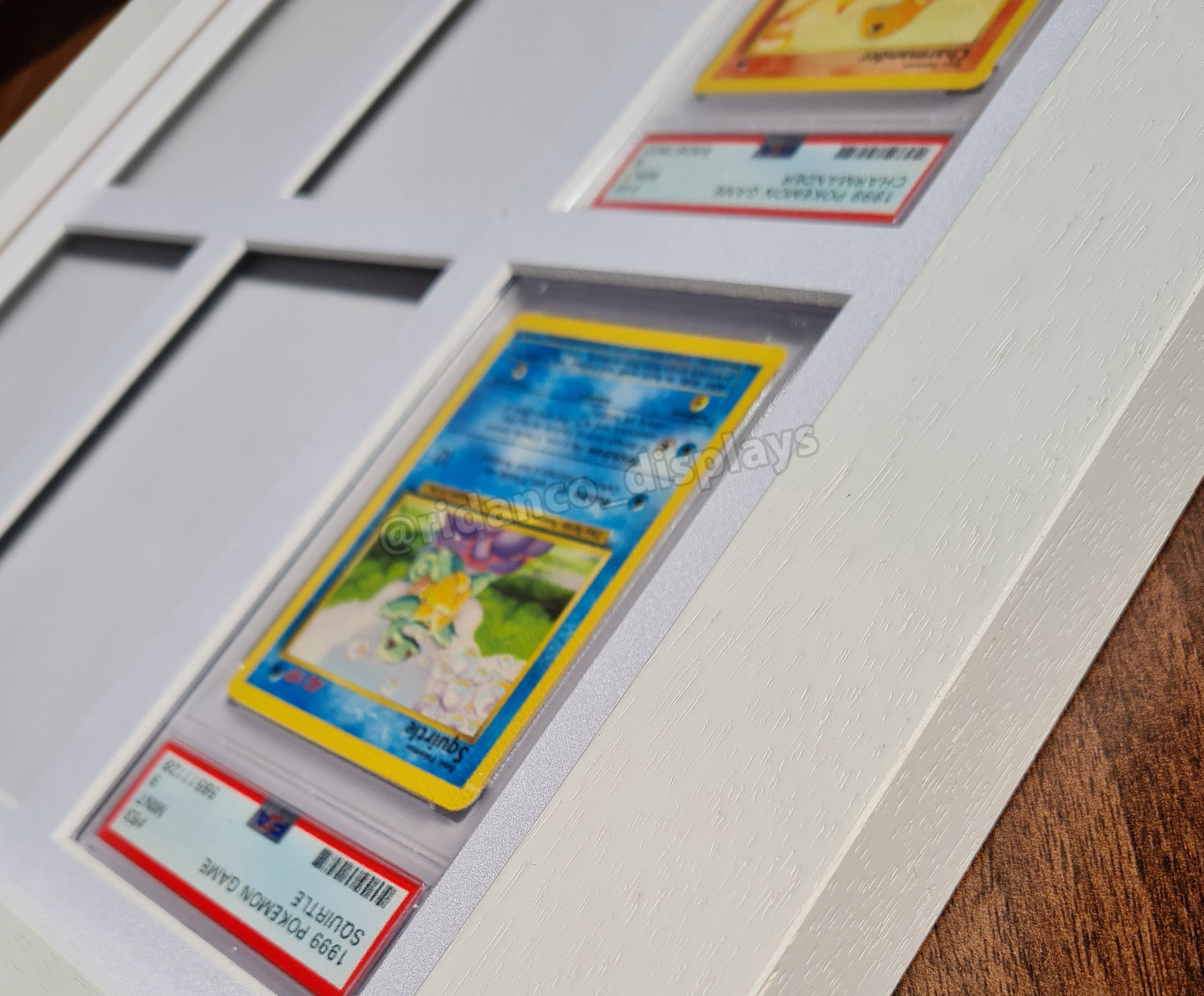 White 9 Slab Card Frame With Optional UV Protection, PSA, Beckett, Mtg ...