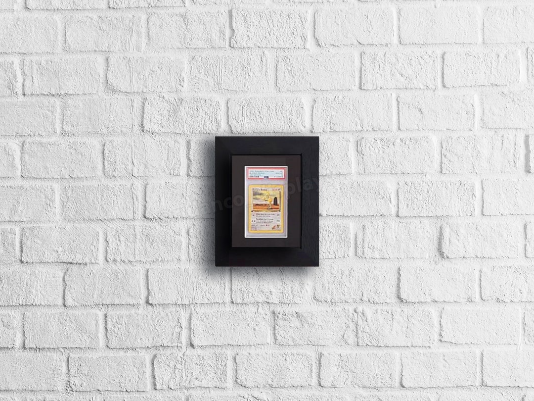 Black Graded Slab 1 Card Frame With Optional UV Protection, PSA ...