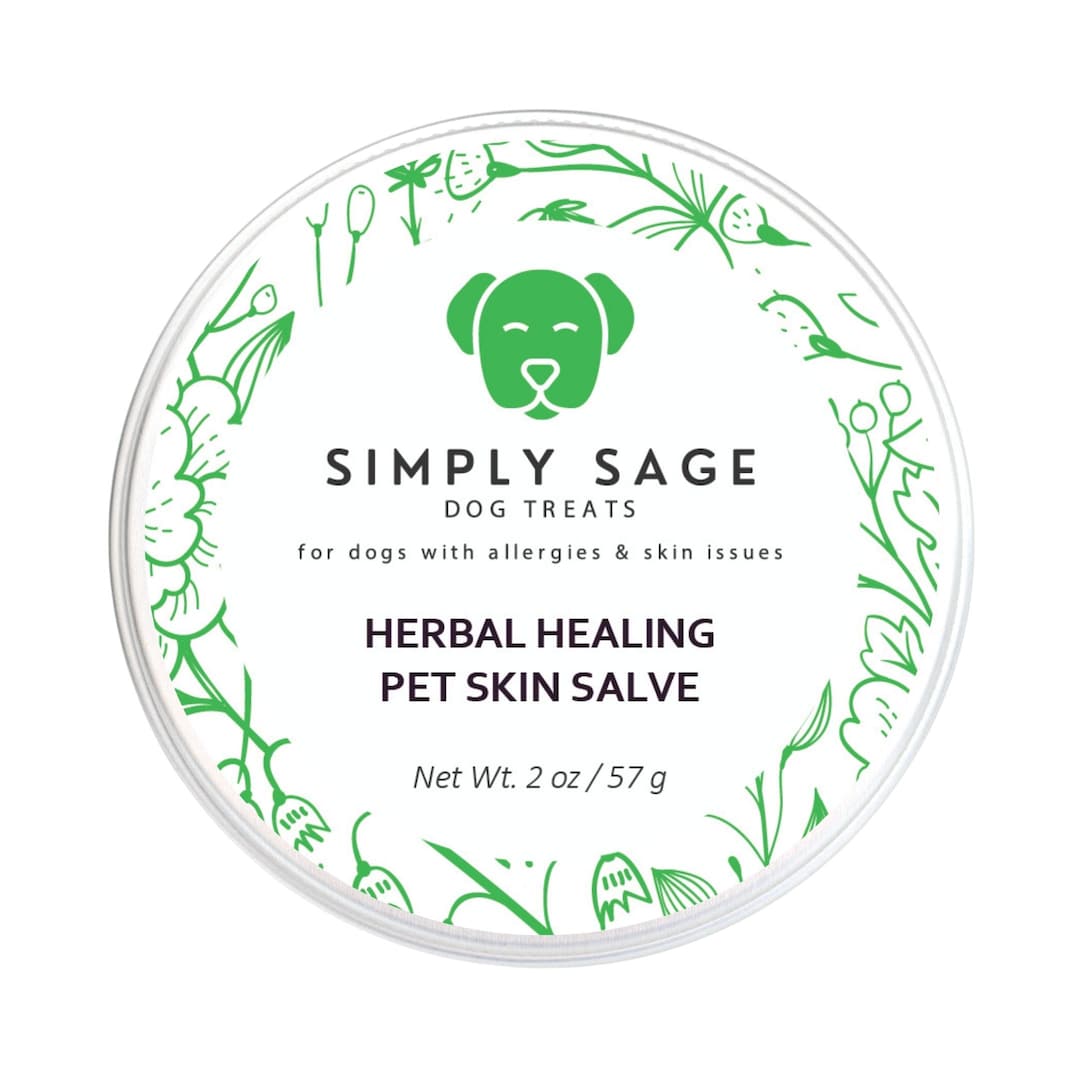 Herbal Healing Pet Skin Salve, Dog Nose Balm, Paw Protection (2oz Tin ...
