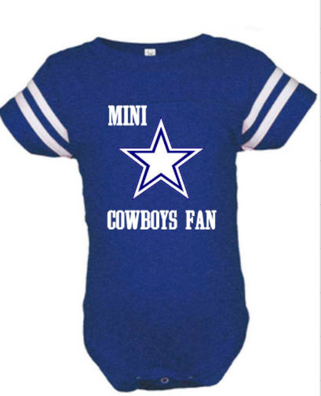 Mini Cowboys Fans Onesie, Football Jersey Onesie, Cowboys Fan, Baby ...