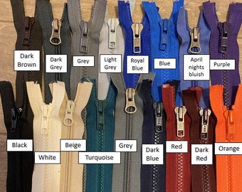 YKK Open-ended One-way Separating Zipper 5mm Metal - Etsy