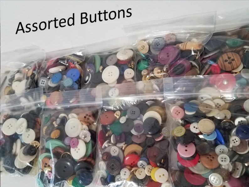 Vintage Assorted Buttons - Etsy