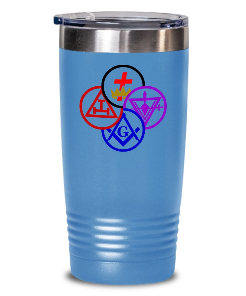 Masonic Tumbler Masonic York Rite Degrees Symbol Freemason - Etsy