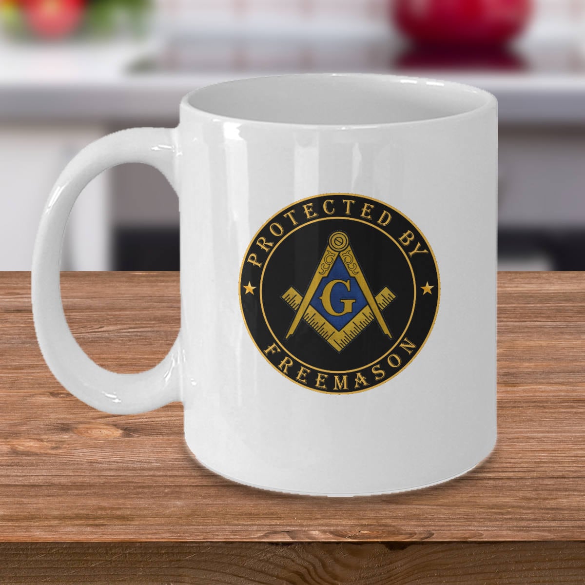 Masonic Coffee Mug - Protected by Freemason - Lodge Gifts Pha 357 - Etsy