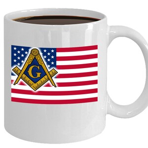 Freemason Coffee Mug - USA Masonic Cup - Masonic Gifts - Etsy