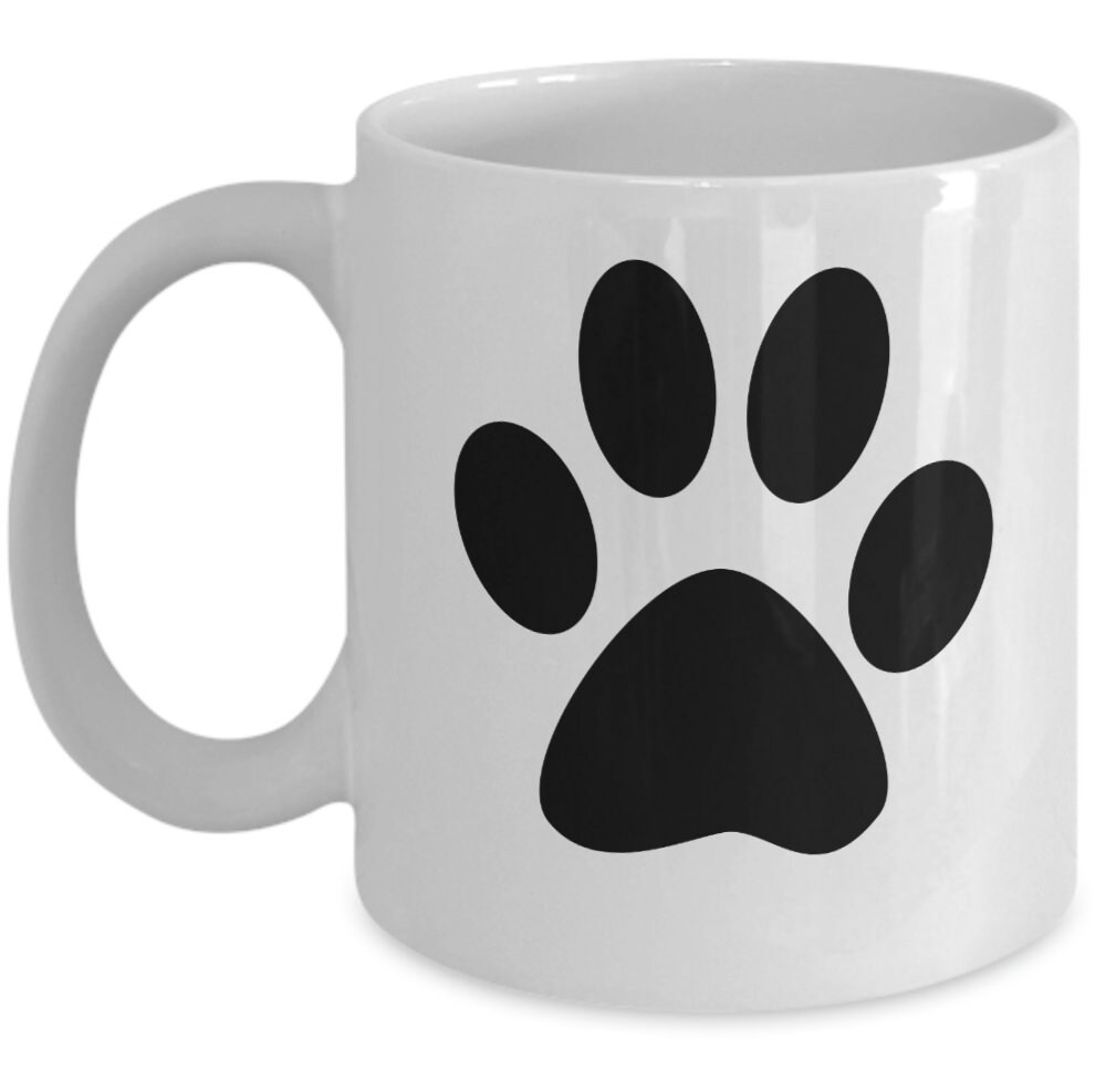 Pets Animals Coffee Mug Big Dog Paw Dog Lover Funny - Etsy