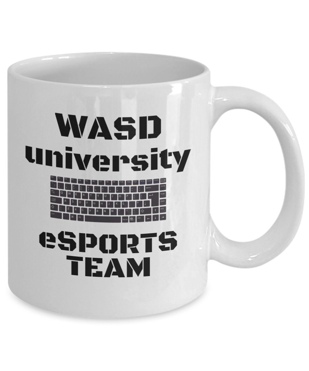 WASD University - Gaming Gift - Computer Science Geek - Funny Gamer ...