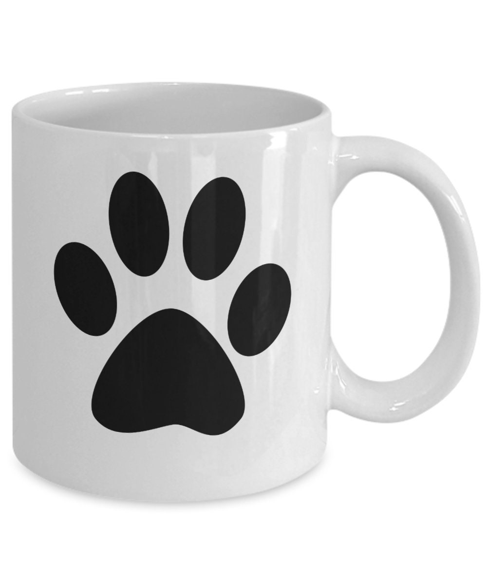 Pets Animals Coffee Mug - Big Dog Paw - Dog Lover Funny Puppies Gifts ...