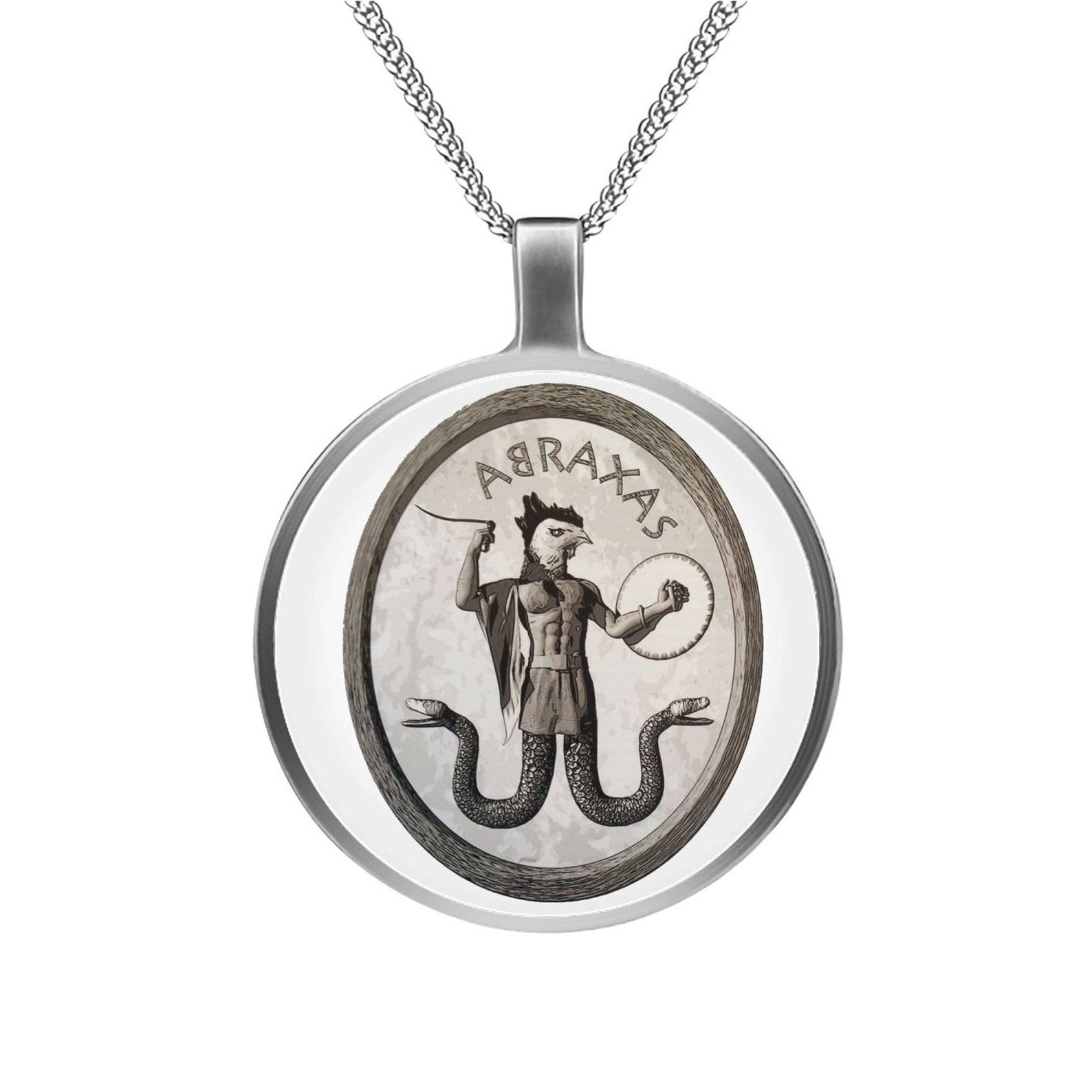 Esoteric Necklace Abraxas Gnostic God Symbol Gnosticism - Etsy