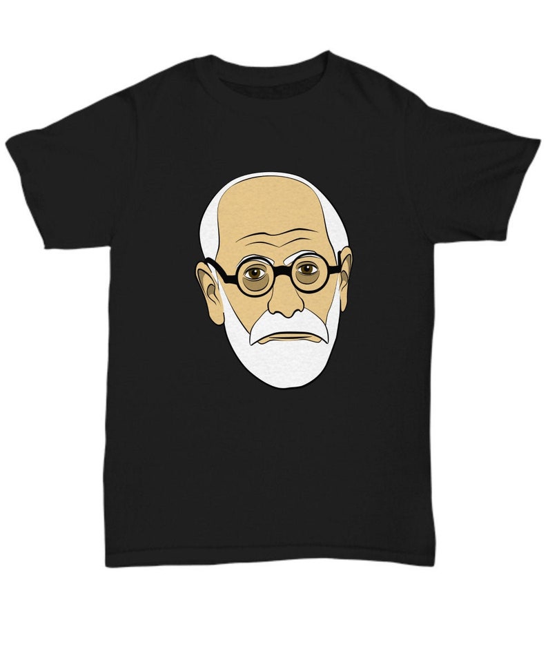Psychology shirt Big giant Freud face funny Sigmund Freud | Etsy
