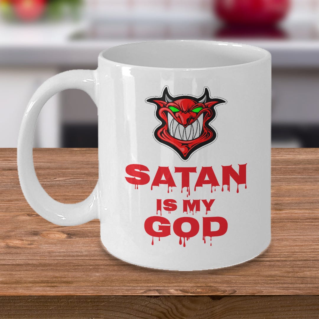 Esoteric Coffee Mug - Satan is My GOD - Luciferian 666 Cup Accessories ...