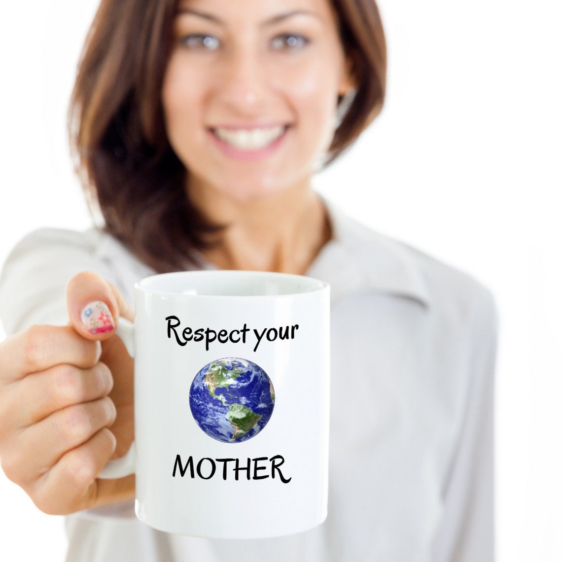 Ecology Coffee Mug Respect Your Mother Earth Awareness - Etsy